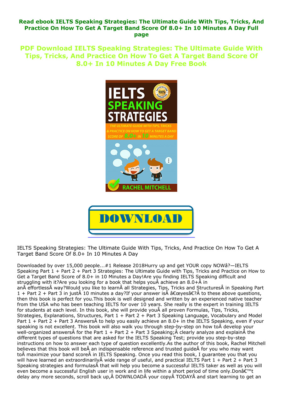 Full version IELTS Speaking Strategies: The Ultimate Guide W by ...