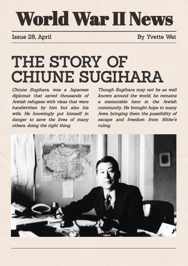 The Story of Chiune Sugihara by Yvette Wei - Flipsnack