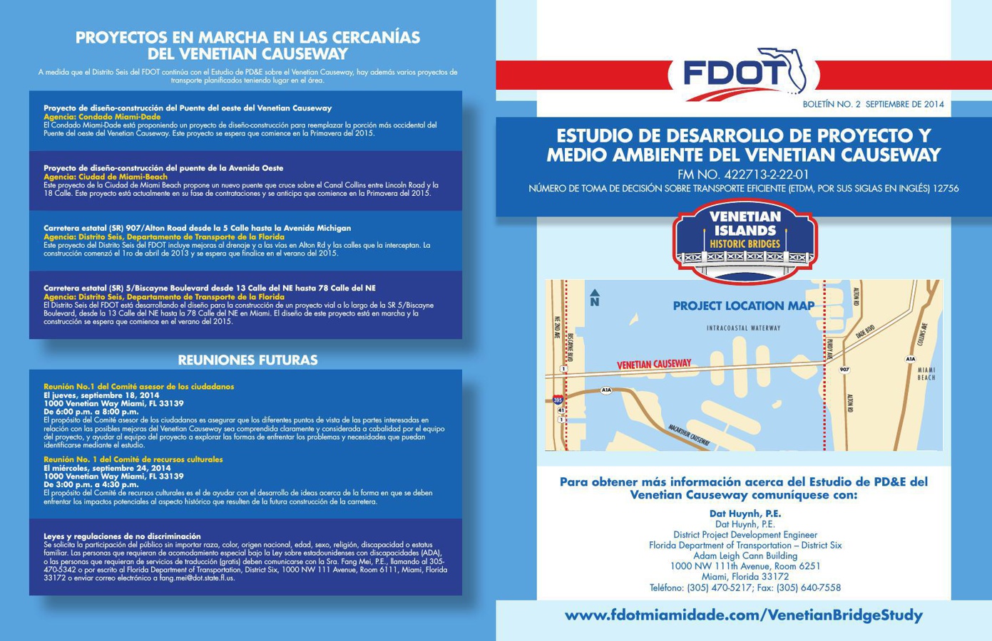 FDOT District Six Venetian Causeway PD&E Study Newsletter by Tasha ...