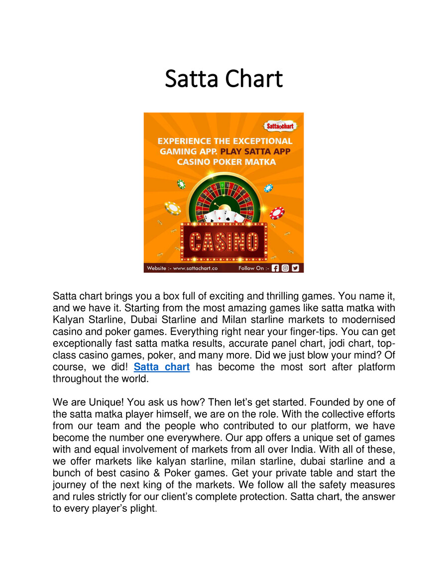Satta Chart by Satta Chart - Flipsnack