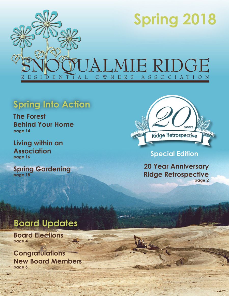Snoqualmie Ridge ROA 2018 Spring Newsletter by ridgeroa - Flipsnack
