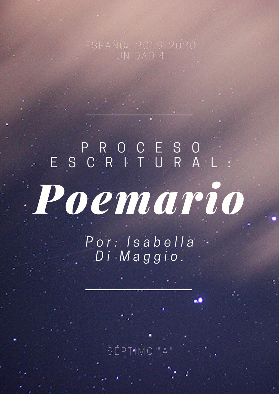 Poemario - Isabella Di Maggio. by Isabella Di... - Flipsnack