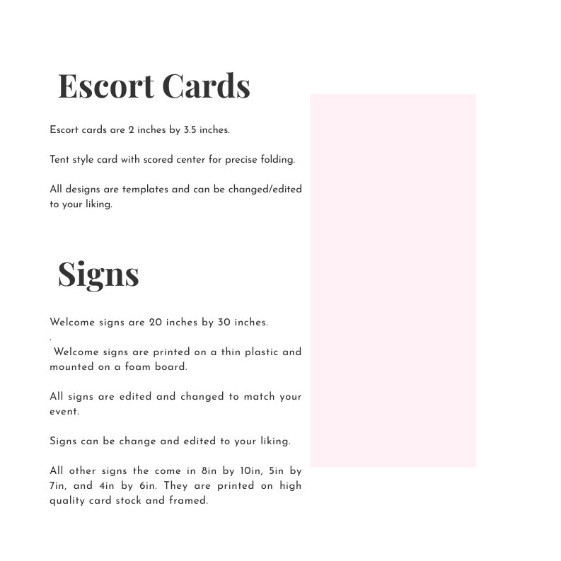Escort Cards and Signs by Stephen N - Flipsnack