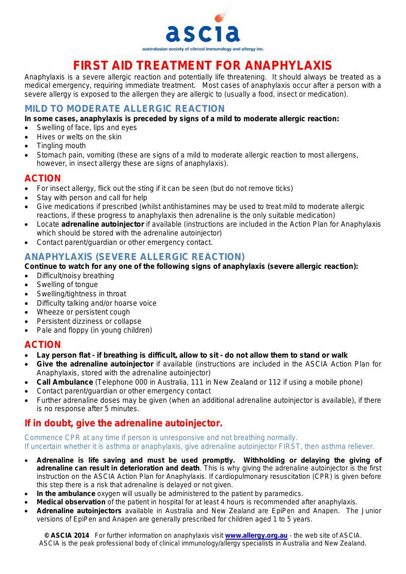 Reading: First Aid Asthma & Anaphylaxis Treatment by SkillNet Australia ...