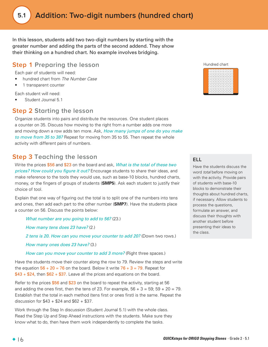 Grade 2 - 5.1 Addition: Two-digit Numbers by ORIGO Education - Flipsnack