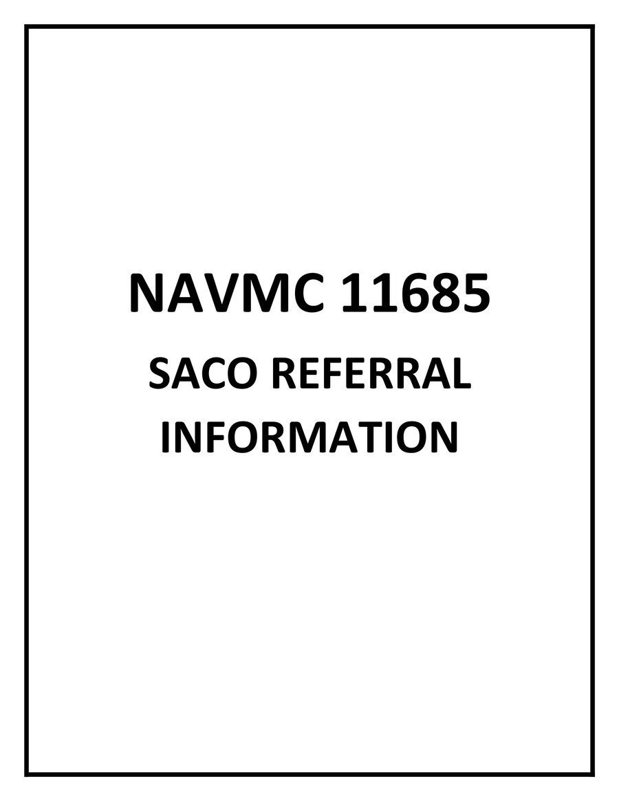 NAVMC 11685 SACO REFERRAL INFORMATION by MCCS-SC - Flipsnack
