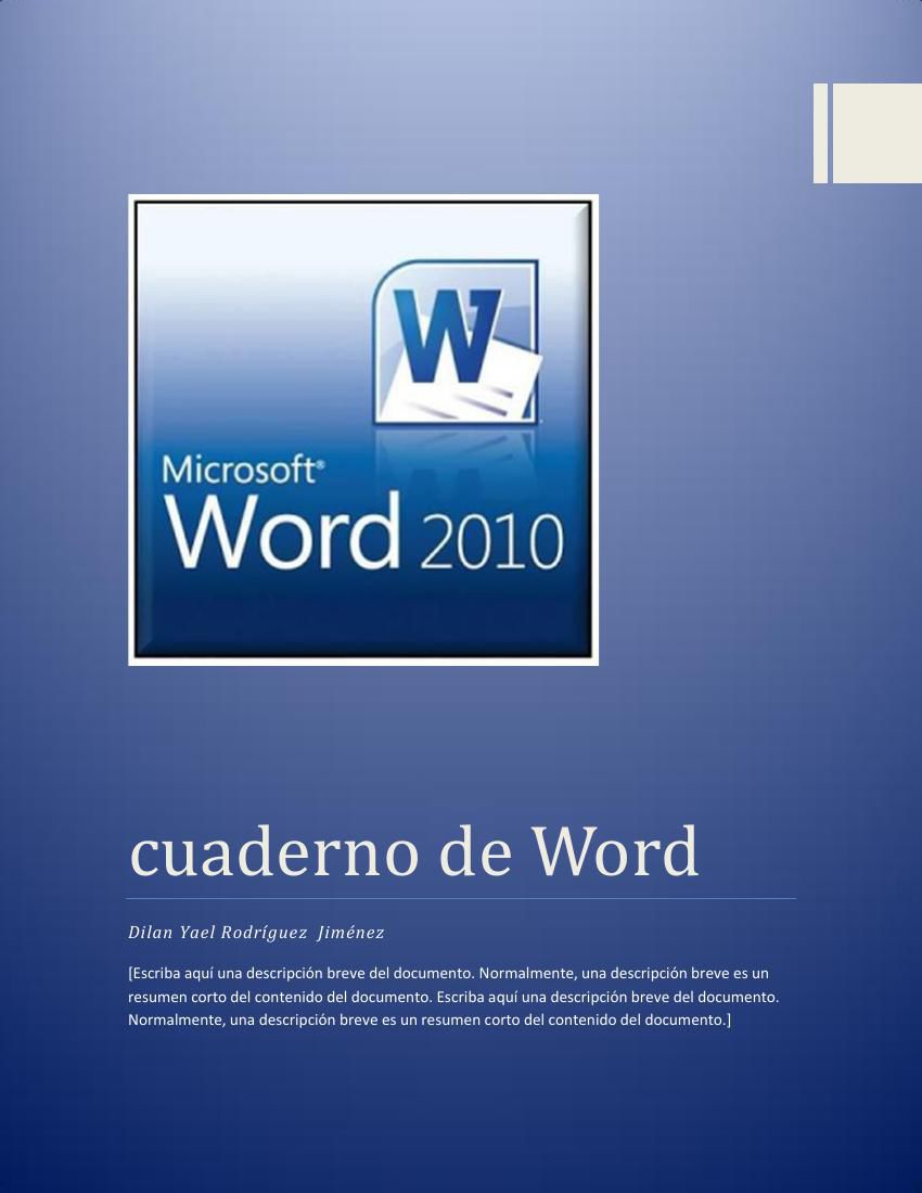 cuaderno de Word de dilan yael by Dilan... - Flipsnack
