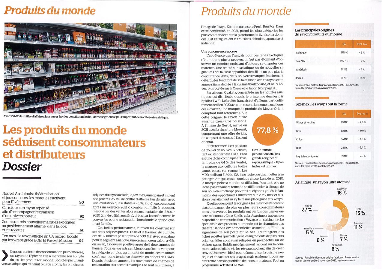 Linéaires - Les produits du monde séduisent consommateurs ... by ...