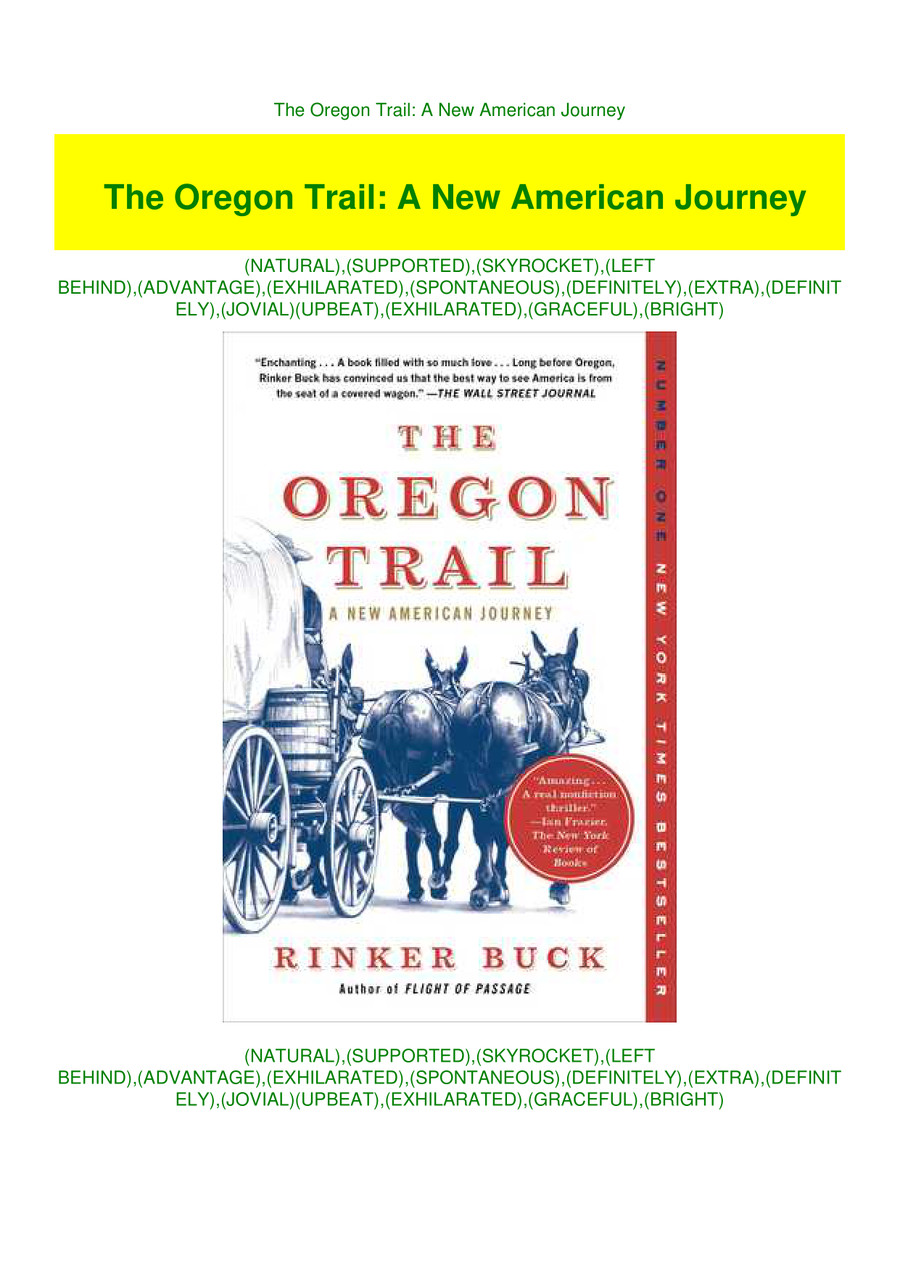 The Oregon Trail: A New American Journey by Fumache - Flipsnack