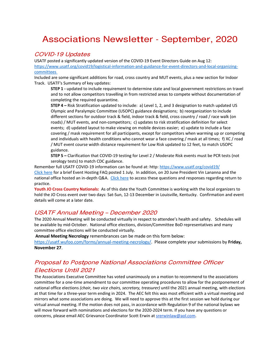 September 2020 Associations Newsletter by sarah.linehan - Flipsnack