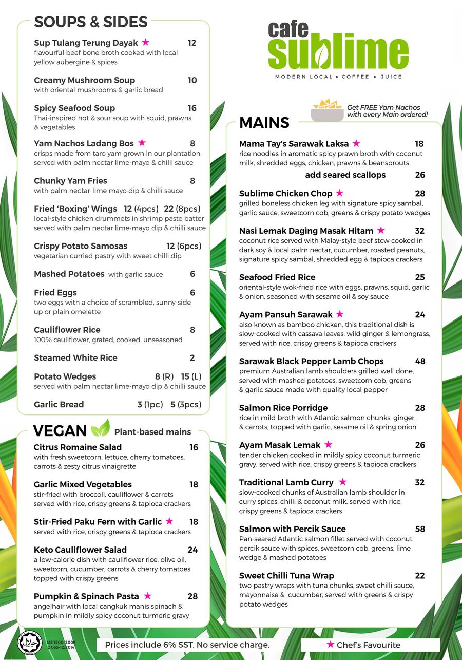Dining Menu @ Cafe Sublime, The LimeTree Hotel Kuching by Julie - Flipsnack