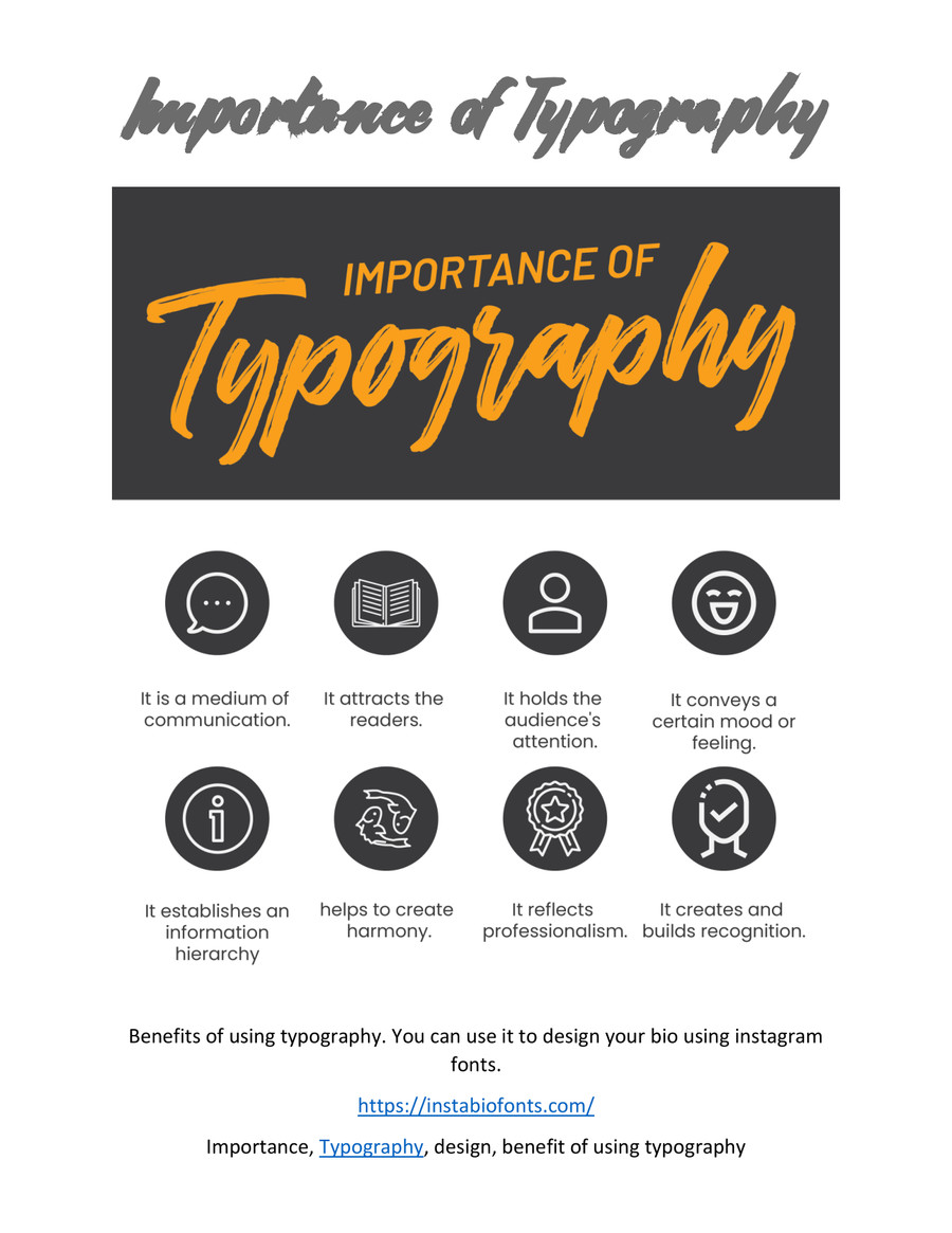 Importance of Typography by Maria Johnsen - Flipsnack