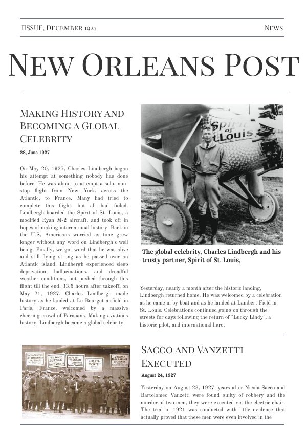 1920's Newspaper Project by Carlie Crook - Flipsnack