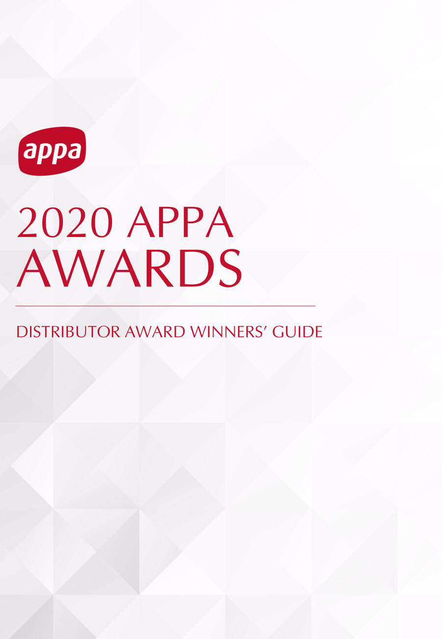 2020 APPA Awards: Official Distributor Award Winners' Guide by ...