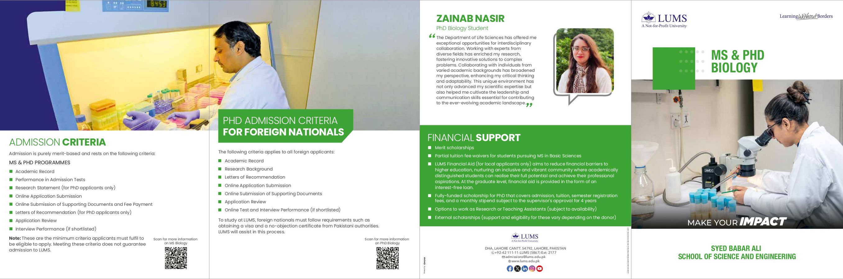 MS_&_PhD_Biology_Fall_2021 by LUMS - Flipsnack