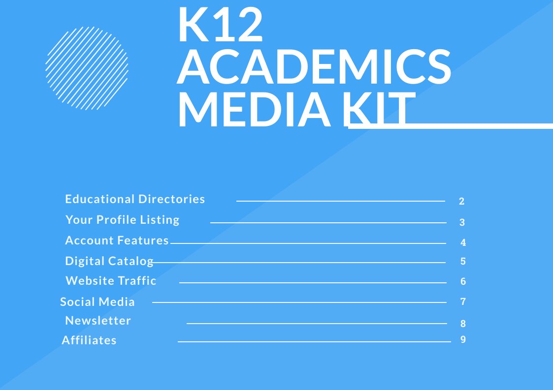 K12 Academics Media Kit by Chris Glavin - Flipsnack