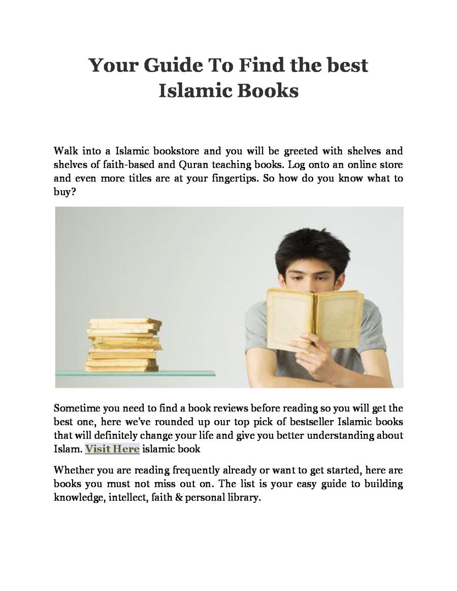 Your Guide To Find the best Islamic Books by carltonwebb - Flipsnack