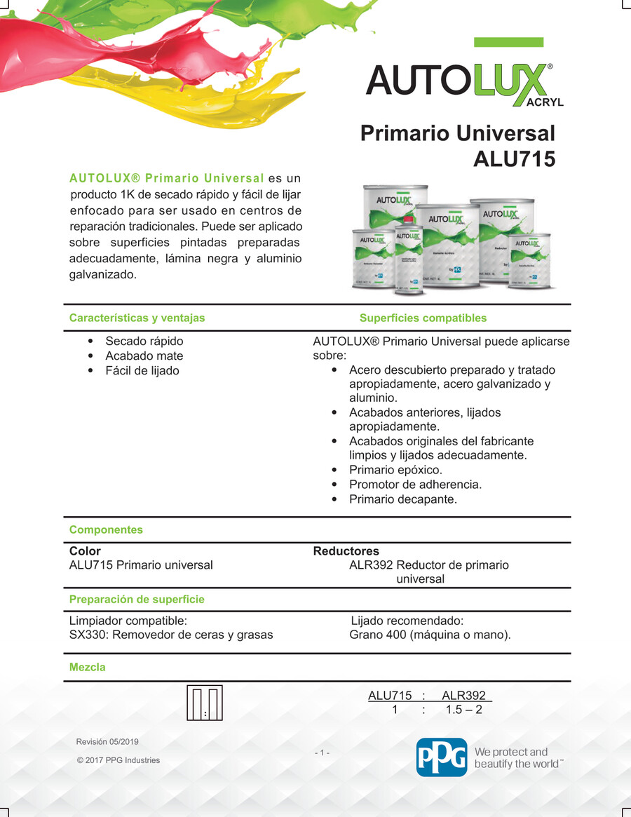 ALU715 Primario Universal by PPG Refinish México - Flipsnack