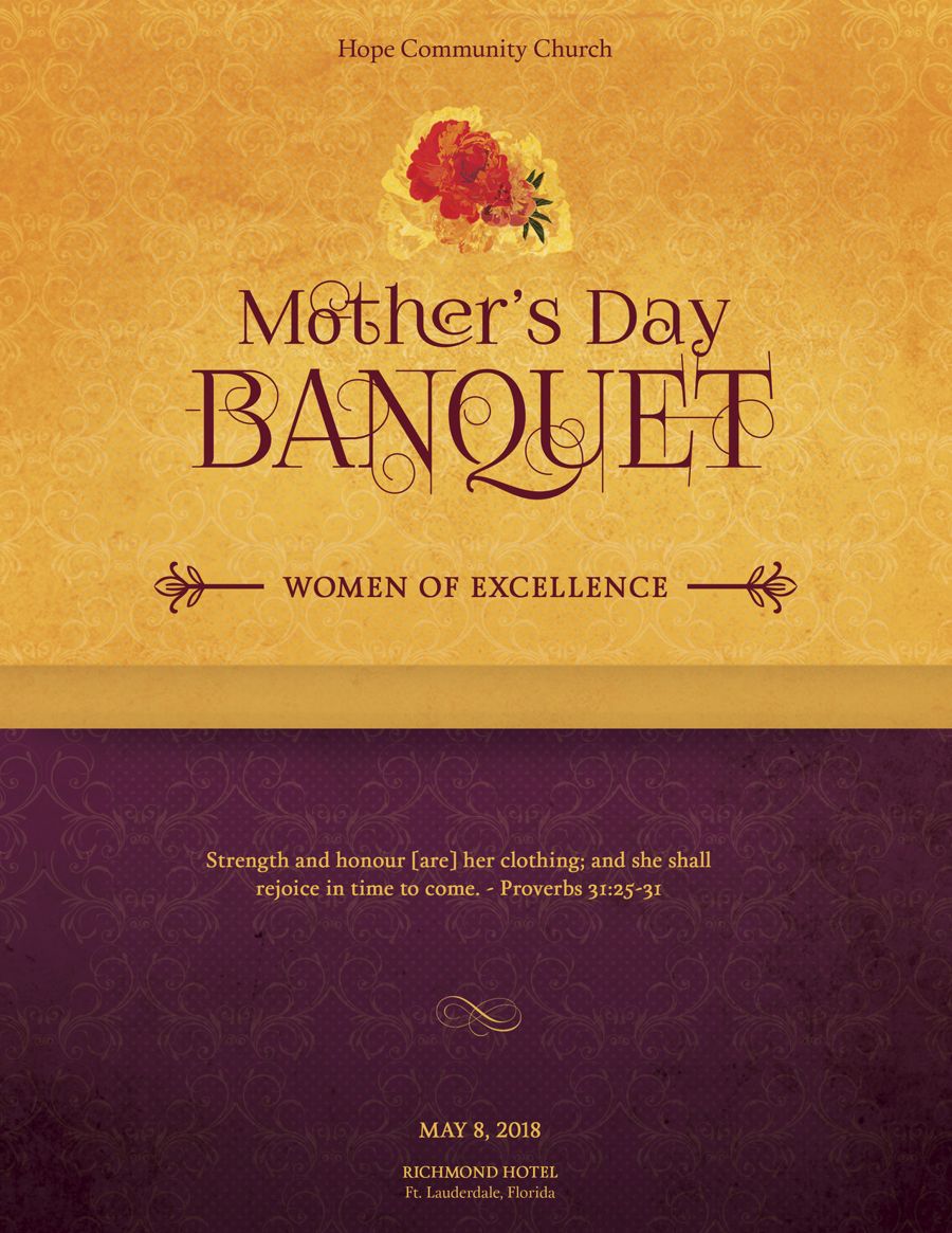 Mothers Day Gala Program Template by Michael Taylor - Flipsnack