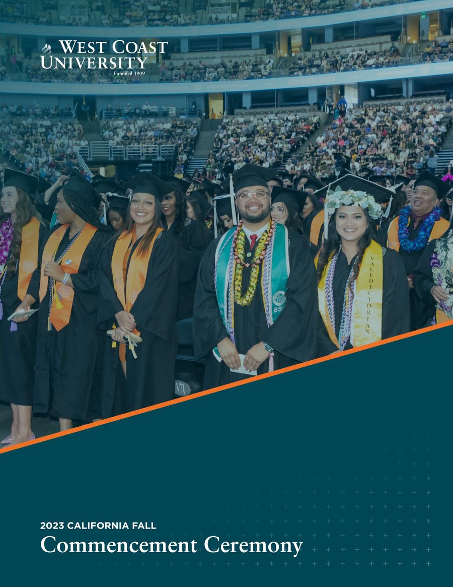WCU 2023 Fall Commencement Program by West Coast... - Flipsnack