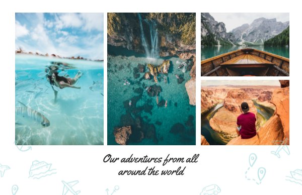 Vacation Printable Photo Card Template by Flipsnack templates - Flipsnack