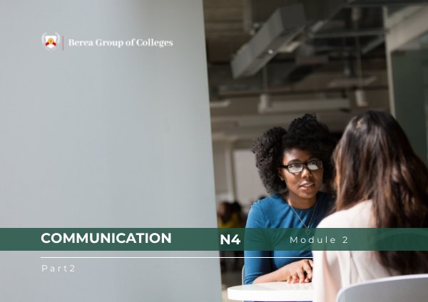 Communication N4 Module 2 Part 2 by E-Publishing