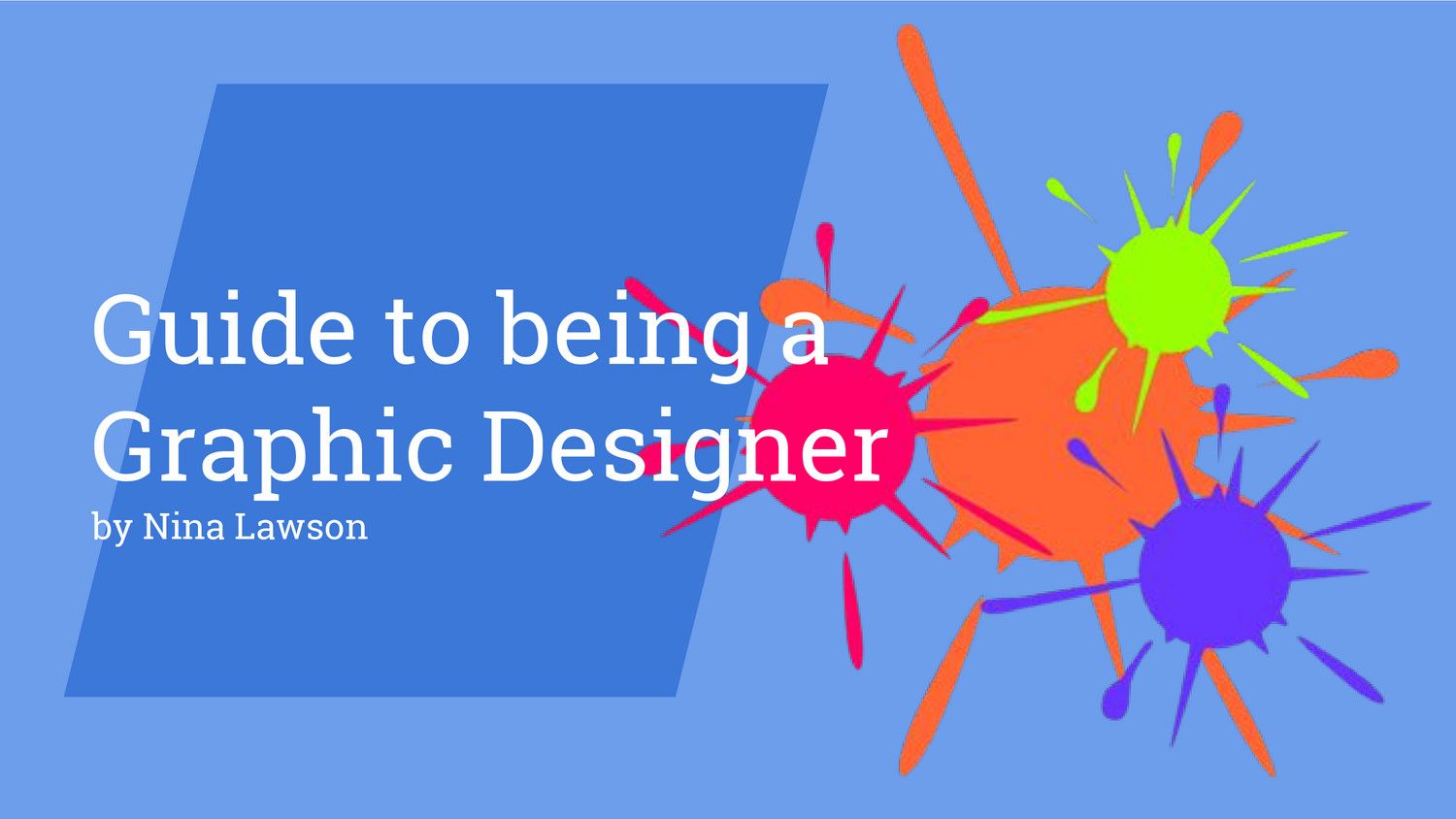 Guide to being a Graphic Designer by Nina Lawson - Flipsnack