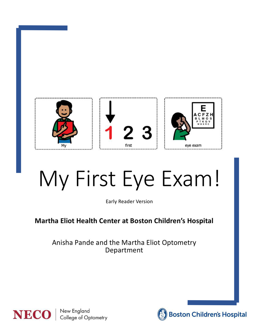 My First Eye Exam - Early Reader Version - English by New England ...