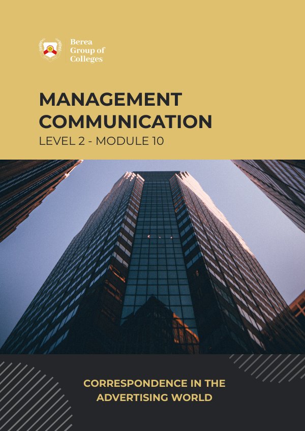 Management Communication Level 2 Module 10 By E Publishing