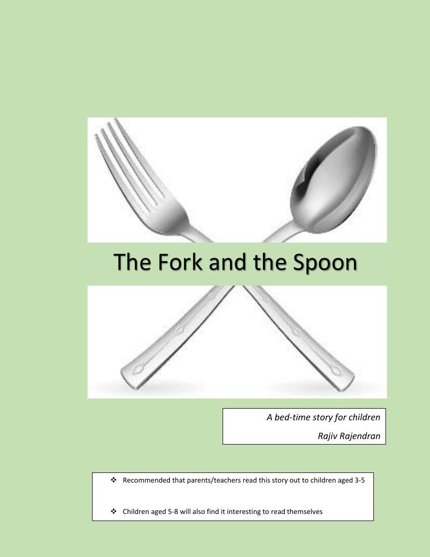 The Fork and the Spoon, a bed-time story for children by rajivraaj ...