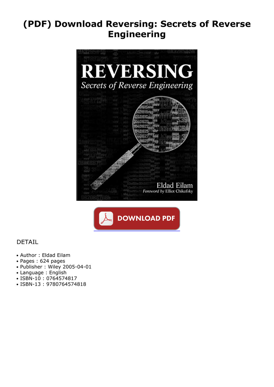 (PDF) Download Reversing: Secrets of Reverse Engineering by ...