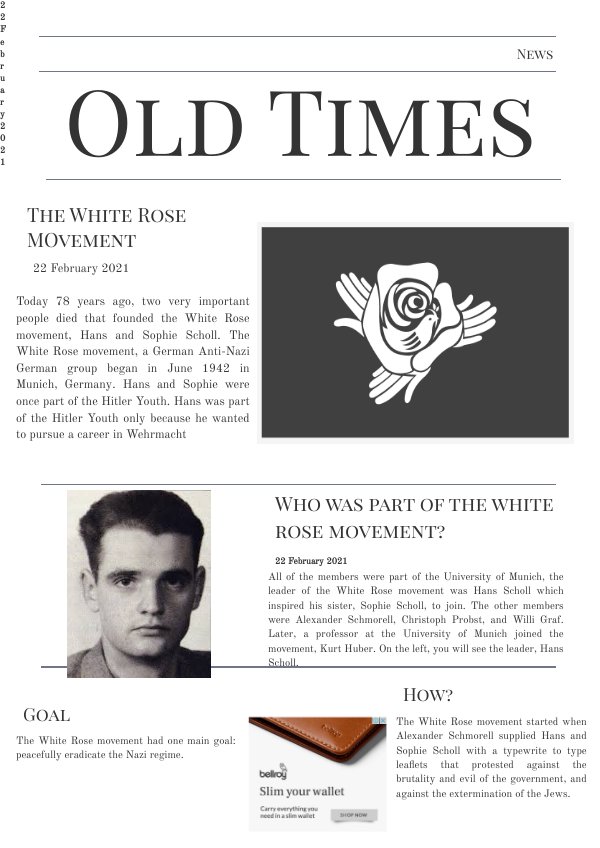 White Rose Newspaper- malak s by malak shehab - Flipsnack