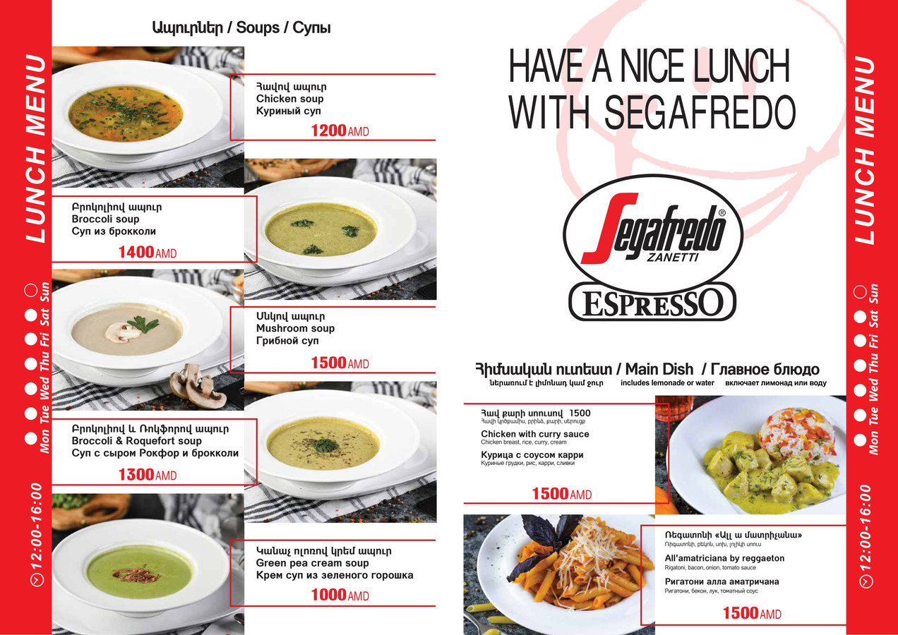 FGR_Segafredo lunch menu_2019 by Figaro - Flipsnack