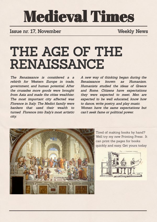 Medieval Newspaper by Nwordo - Flipsnack