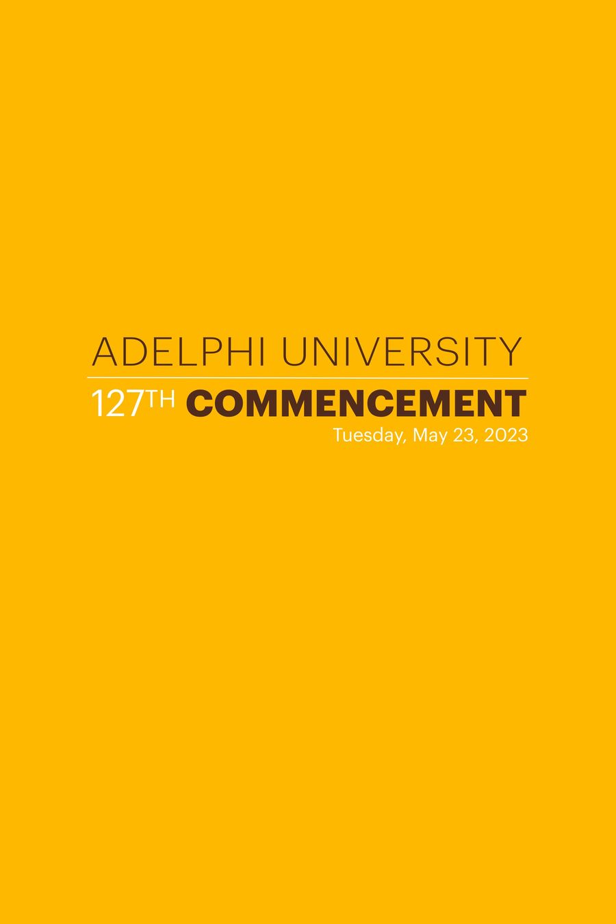 Adelphi Commencement program 2023 (23362) by Noelle - Flipsnack