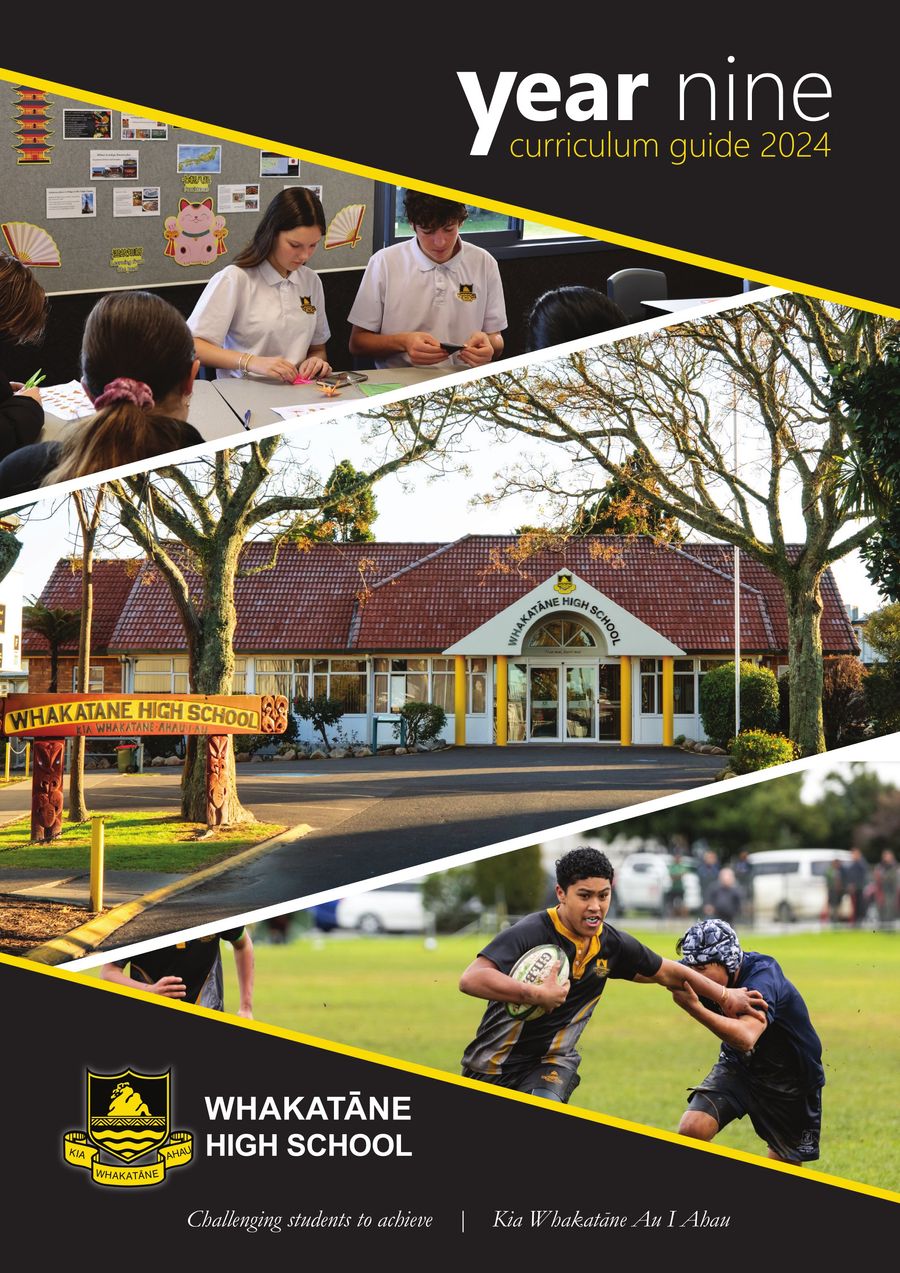 Year 9 Curriculum Guide 2024_web by Whakatane High... - Flipsnack