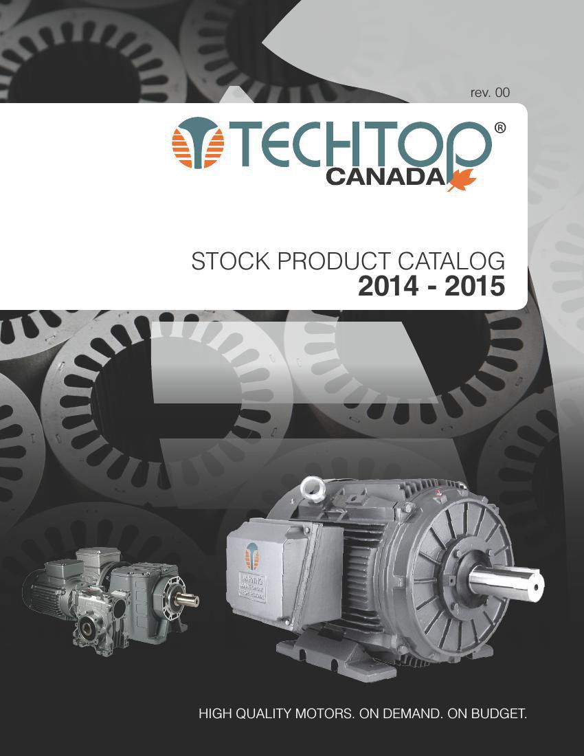 Techtop Canada Stock Product Catalog 2014 - 2015 Rev.00 by Techtop Canada - Flipsnack