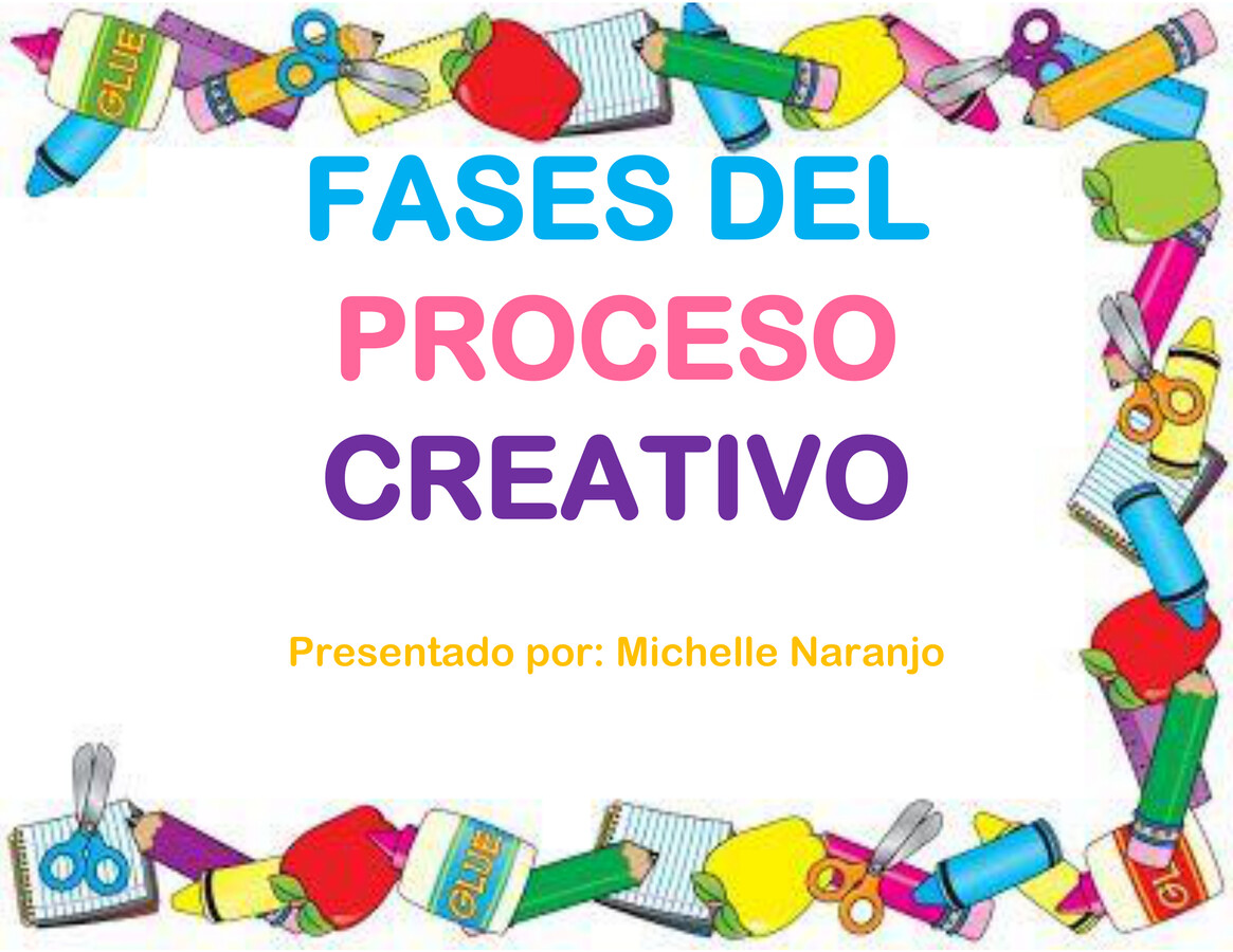 FASES DEL PROCESO CREATIVO by Michelle... - Flipsnack