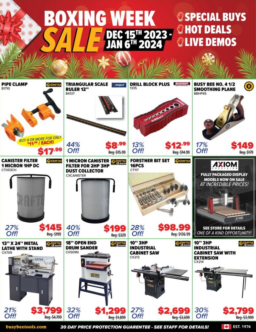 Boxing Week 4 Page Flyer by busy bee tools - Flipsnack