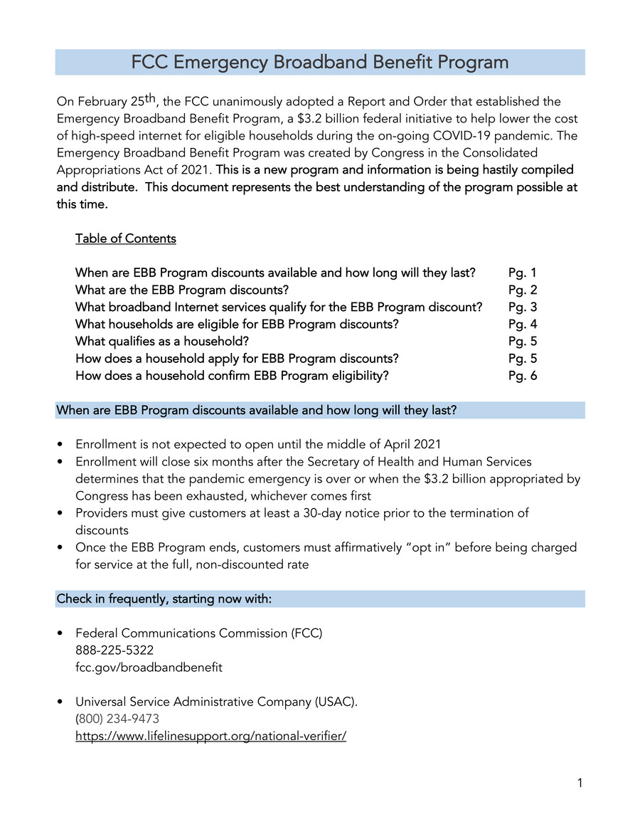 EBB Program Info Doc (United Way Tucson) by - Flipsnack