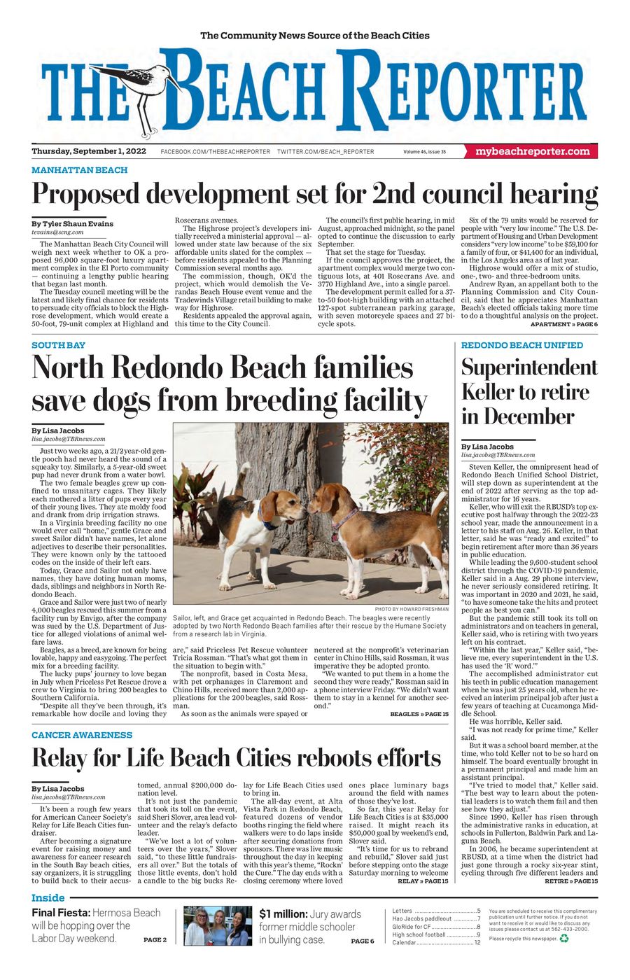 The Beach Reporter | September 1, 2022 by Grunion Gazette - Flipsnack