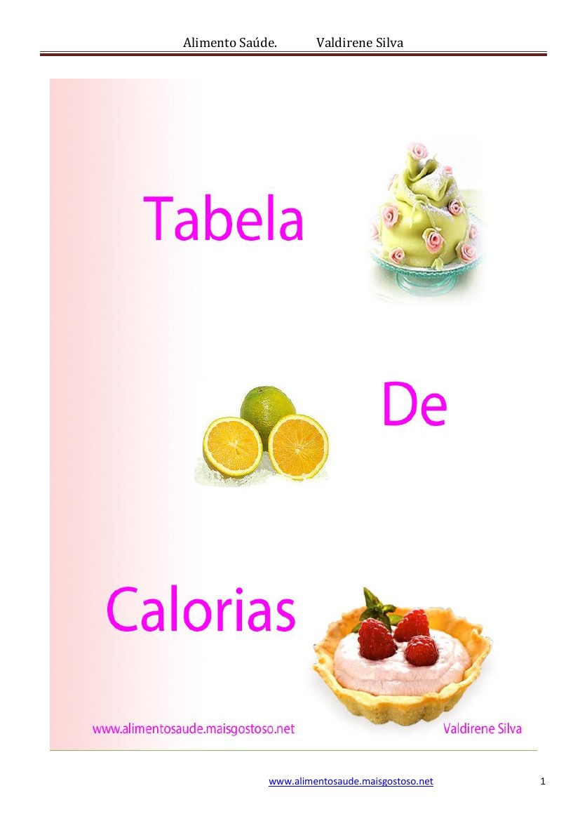Tabela de Calorias by IBVB - Flipsnack