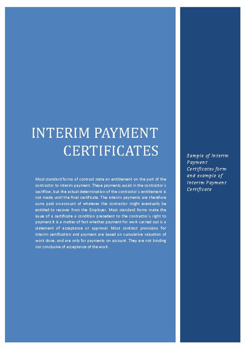 Example of Interim Payment Certificates by sweet momo - Flipsnack