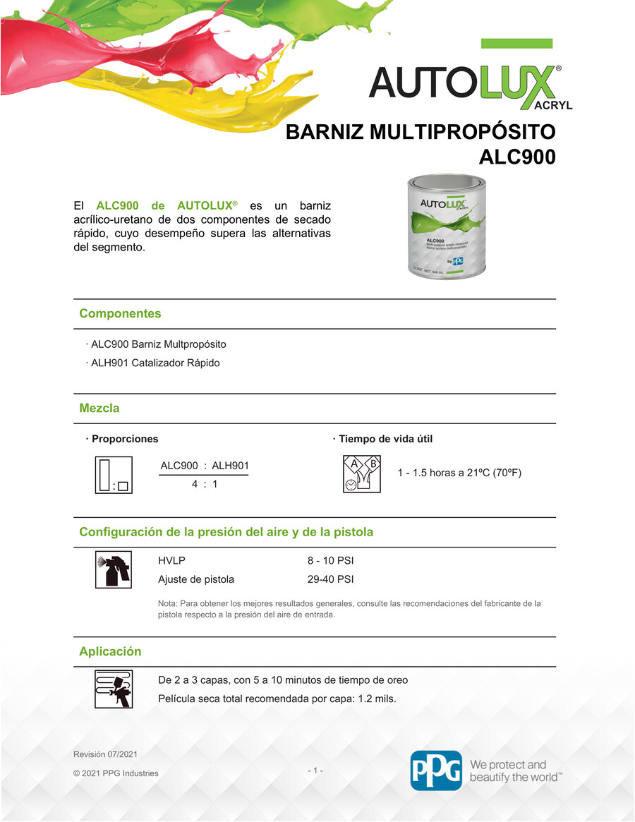 ALC900 - Barniz Multipropósitos by PPG Refinish México - Flipsnack