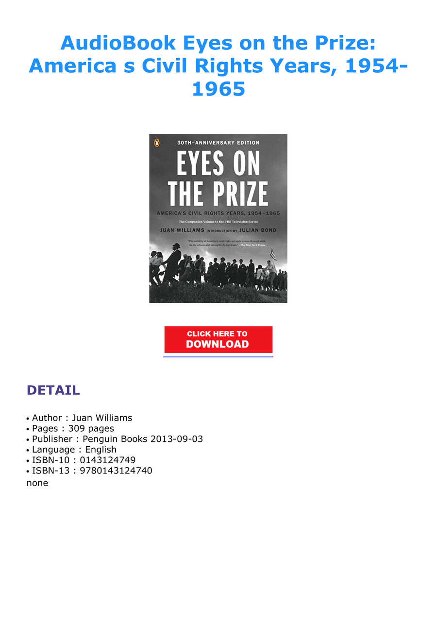 AudioBook Eyes on the Prize: America s Civil Rights Years, 1 by ...