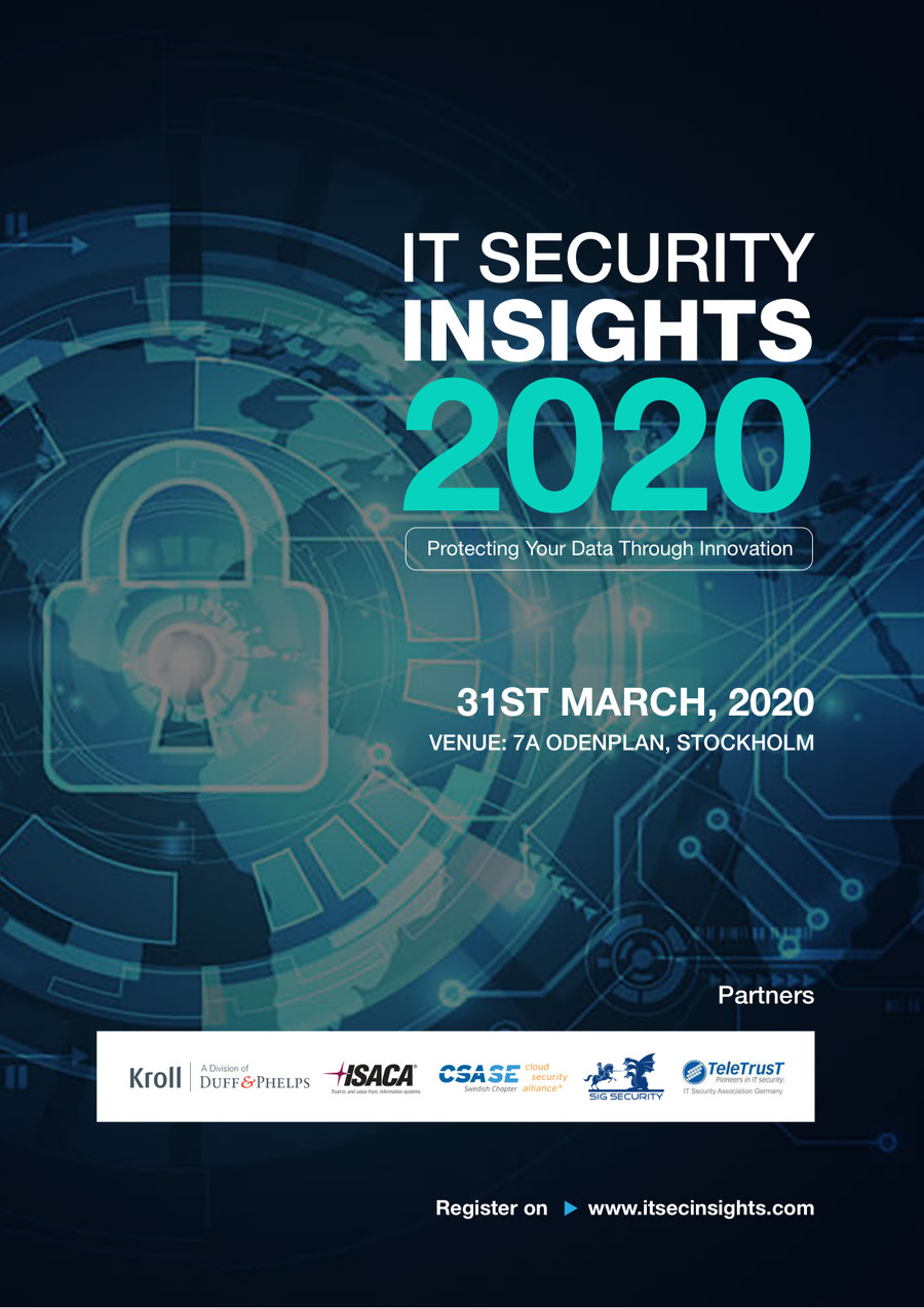 Agenda It Security Insights Conference 2020 Stockholm Swed By Itsec Insights Flipsnack