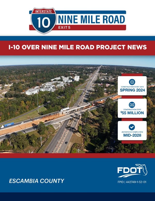 I-10 Over Nine Mile E-Newsletter Spring 2025 by FDOT District Three ...
