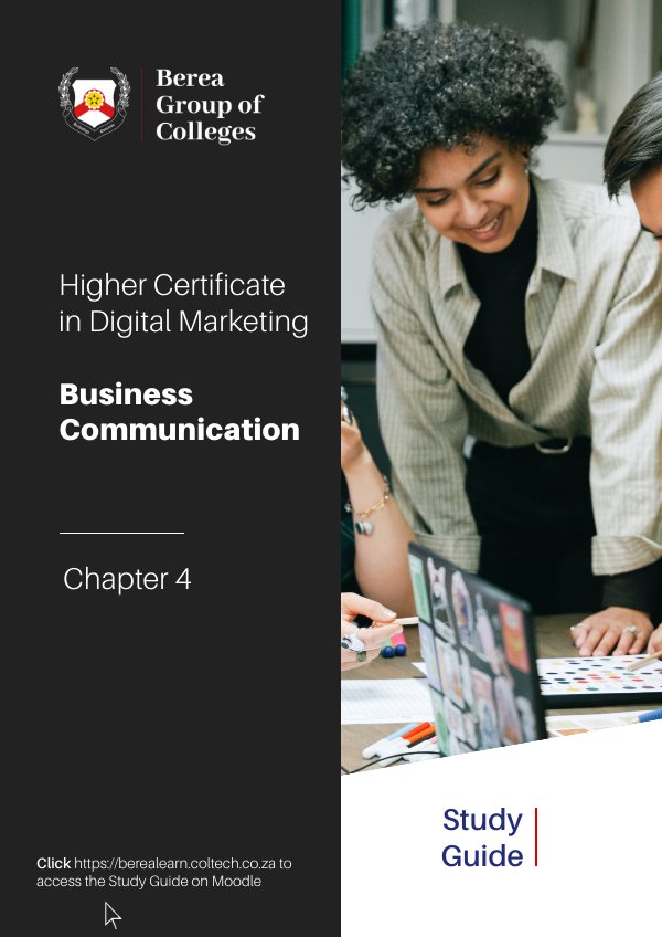 HC in Digital Marketing: Business Communication - Chapter 4 by E ...