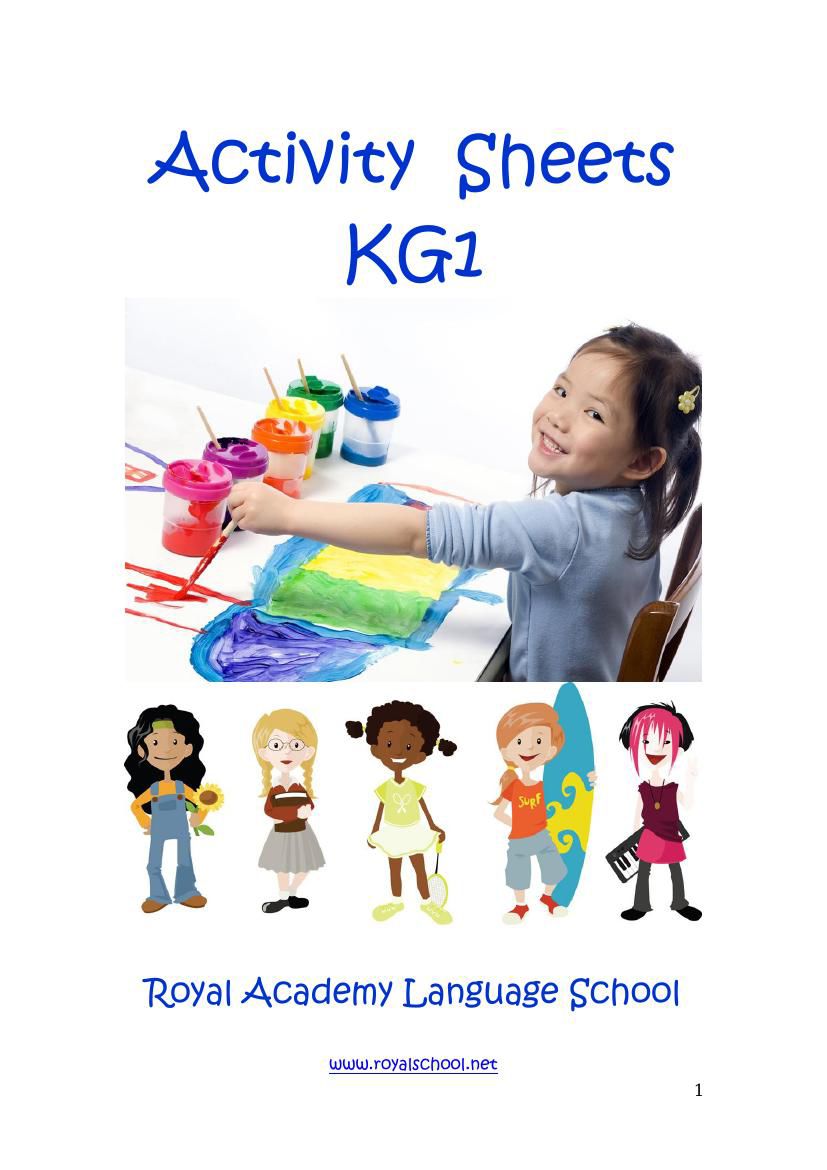 Activity Sheets KG1 ورق رااااائع للحضانة by Rasha English - Flipsnack