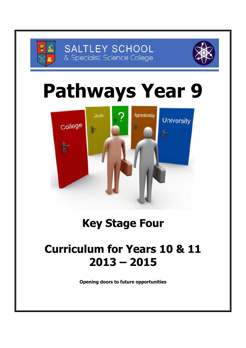 Year 9 Pathways by Saltley School - Flipsnack